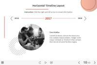 Horizontal Timeline — Download Trivantis Lectora Template