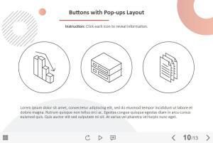 Large Clickable Icons — Download Trivantis Lectora Template