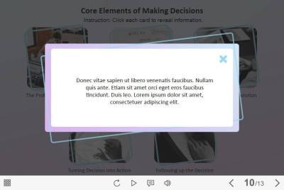 Clickable Cards — Download Trivantis Lectora Template