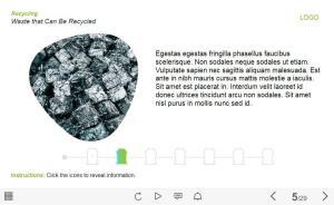 Recyclable Waste Timeline — Download Trivantis Lectora Template