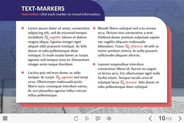Text Markers — Download Adobe Captivate Template