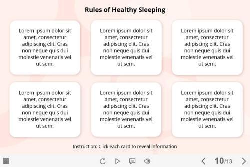 Rules of Healthy Sleeping — Download Adobe Captivate Template