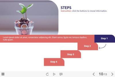 Four Steps — Download Trivantis Lectora Template