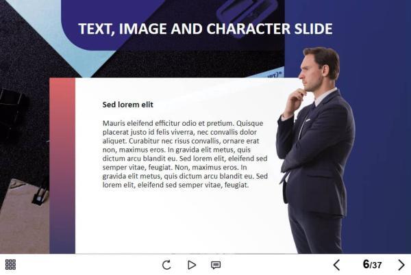 Business Training — Download Trivantis Lectora Templates