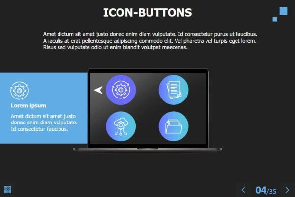 Dark Theme Business — Download iSpring / PowerPoint Templates