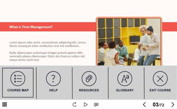 Time Management — Download Trivantis Lectora Templates