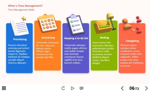 Time Management — Download Trivantis Lectora Templates