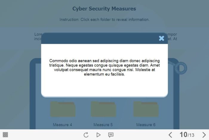 Cyber Security Measures — Download Trivantis Lectora Template