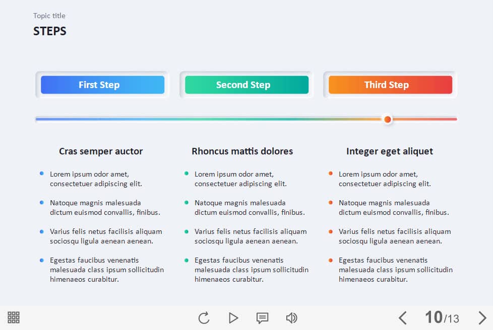 Three Steps — Download Storyline 360 Template