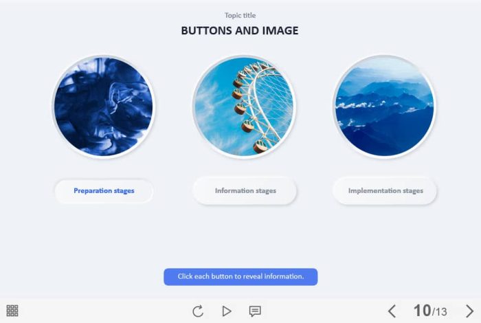 Three Buttons — Download Adobe Captivate Template