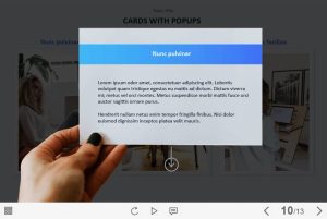 Three Clickable Cards — Download Adobe Captivate Template