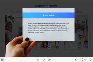 Three Clickable Cards — Download Adobe Captivate Template