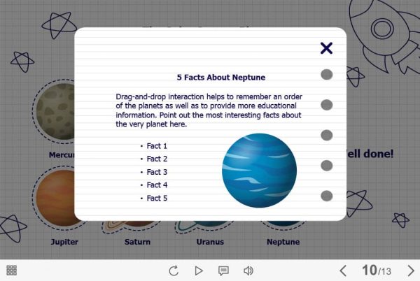 Draggable Planets — Download Adobe Captivate Template