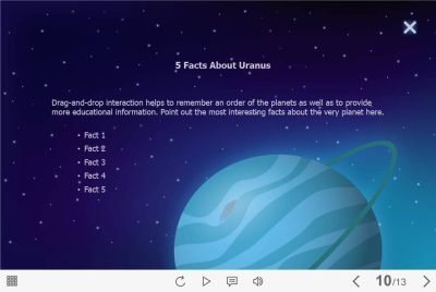 Drag and Drop The Planets — Download Captivate Template