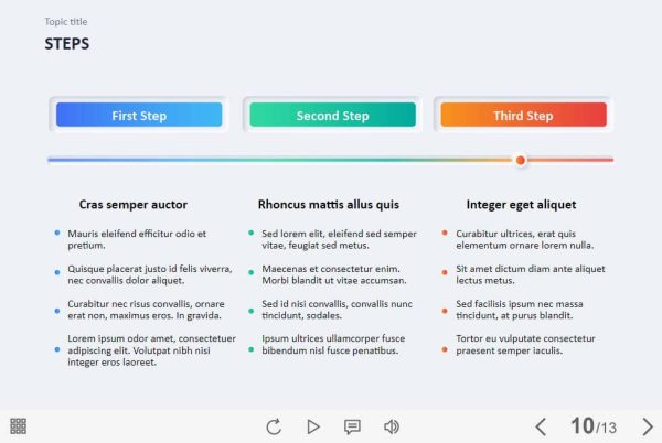 Three Steps — Download Trivantis Lectora Template