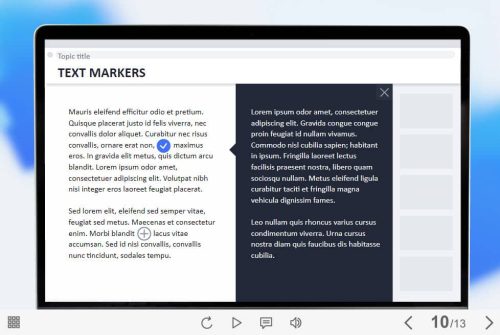 Text Markers — Download Trivantis Lectora Template