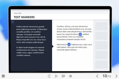 Text Markers — Download Trivantis Lectora Template